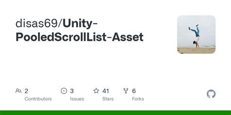 GitHub Disas Unity PooledScrollList Asset
