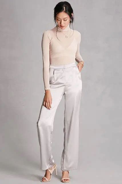 15 Outfits With Satin Palazzo Pants Styleoholic