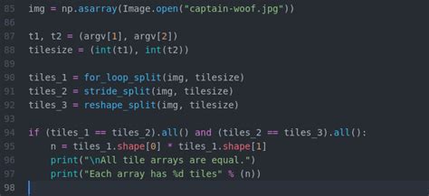 Efficiently Splitting An Image Into Tiles In Python Using Numpy