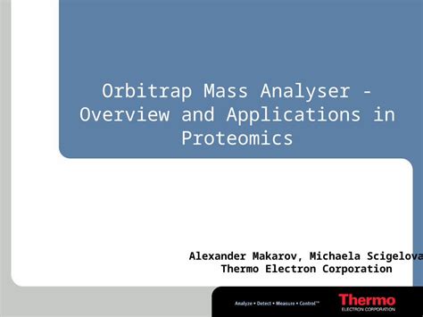Ppt Orbitrap Mass Analyser Overview And Applications In Proteomics Dokumen Tips