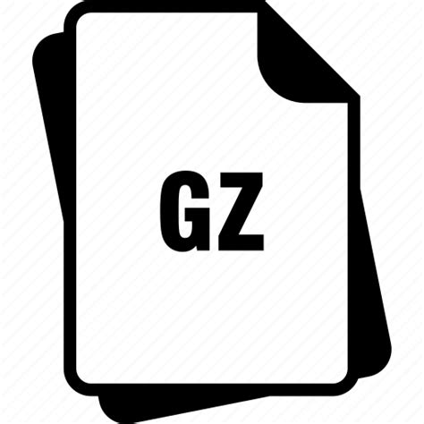 extention file gnu zipped archive gz type icon download on iconfinder