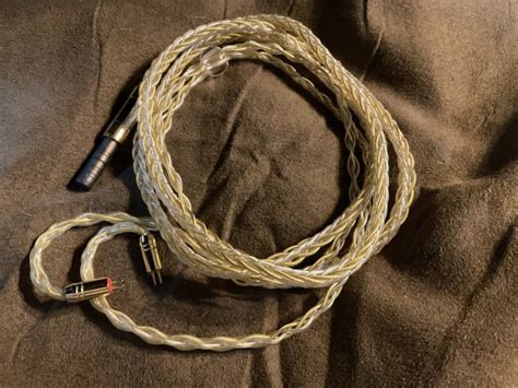 Sold 8 Strand Pure Silver Cable Gold Plated Copper Wire Mix 44mm