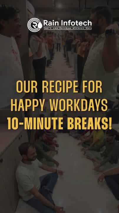 Teamraininfotech Workplacevibes Teamculture Productivityboost