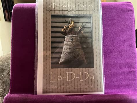 Cross Stitch By Counted Cross Thread La D Da It Is A Pocket For Posies Featuring A Sampler Made