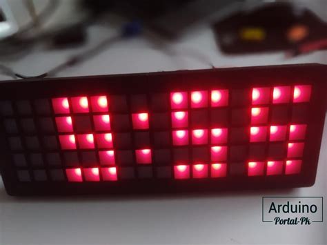 Часы матрица на Arduino и адресных светодиодах Ws2812