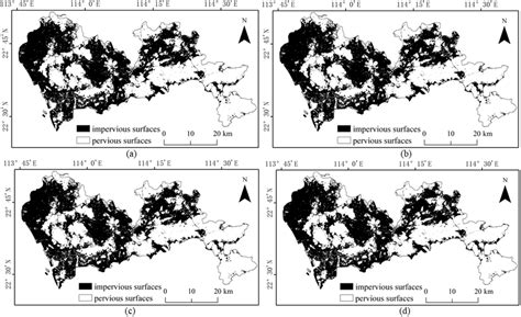Results Of Impervious Surface Extraction With Svm A 80000 Samples Download Scientific