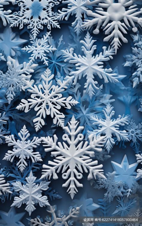 唯美雪花背景蓝色背景圣诞节背景下载编号622741418057800464 设图网