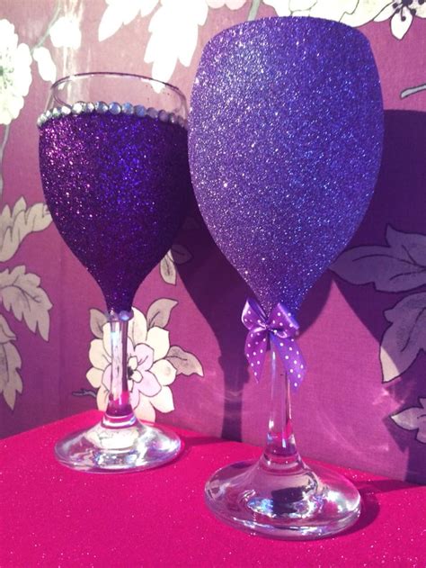 99 Best Glitter Wine Glasses Images On Pinterest Wine Bottles Wine