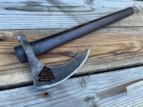 8 Custom Handmade Bearded Viking Axe Carbon Steel Viking Battle Axe