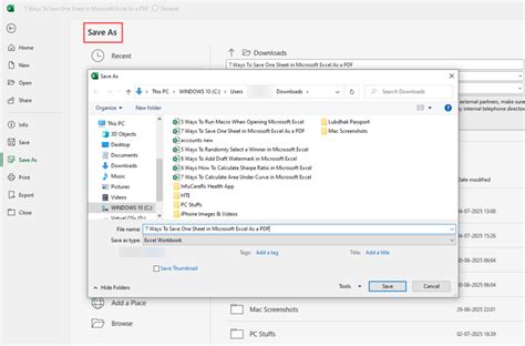 Ways To Save One Sheet As A PDF In Microsoft Excel How To Excel Ways To Save One Sheet As A PDF In Microsoft Excel How To Excel