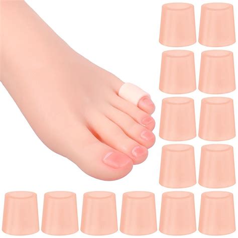 Cobee Silicone Small Toe Sleeves 14 Pieces Toe Caps Little Toe