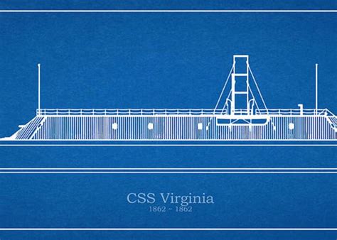 Css Virginia Ship Plans Greeting Card By Stockphotosart Com