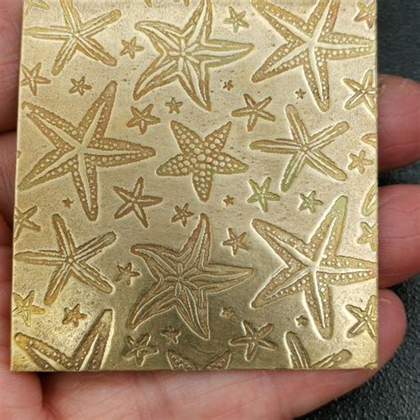 Textured Brass Sheet Etsy