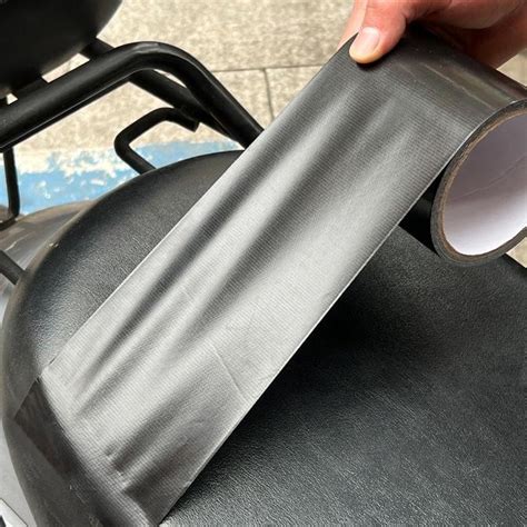 補修テープ 長さ10m 幅5cm バイクシート メンテナンス用品 補修シール 革補修 生地 貼るだけ 簡単 防水 バイク用品 プラスナオ