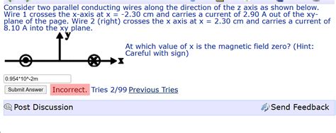 Solved Consider Two Parallel Conducting Wires Along The
