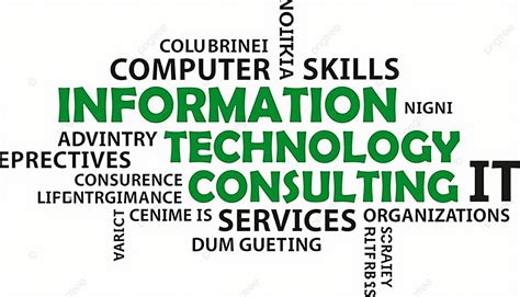 Word Cloud Information Technology Consulting Photo Background And