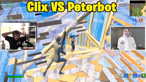 Clix VS Peterbot 2v2 TOXIC Fights! - YouTube