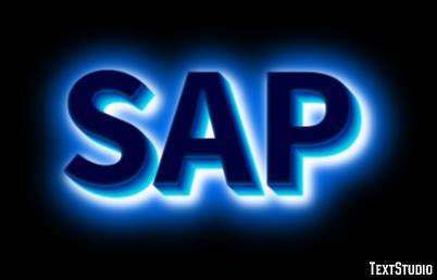 SAP Text Effect And Logo Design Brand