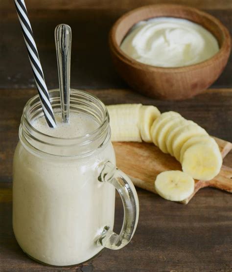 Smoothie au yogourt et à la compote de pommes Compote de pomme Recette cuisine facile