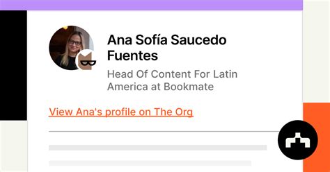 Ana Sofía Saucedo Fuentes Head Of Content For Latin America At Bookmate The Org