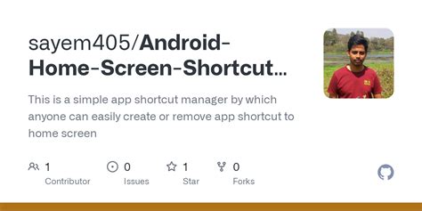 GitHub Sayem Android Home Screen Shortcut Creator This Is A Simple App Shortcut Manager By