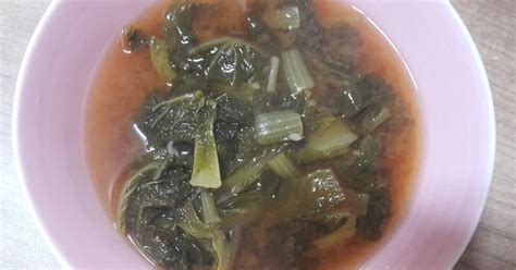 우엉차를 이용한 애기 배추된장국
