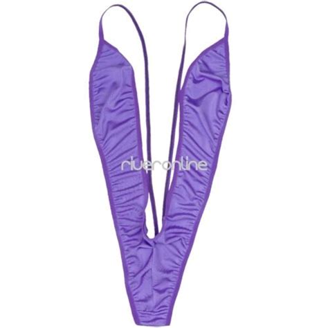 Damen Borat Bikini Monokini Badehose Mankini Strings Tanga Karneval ...