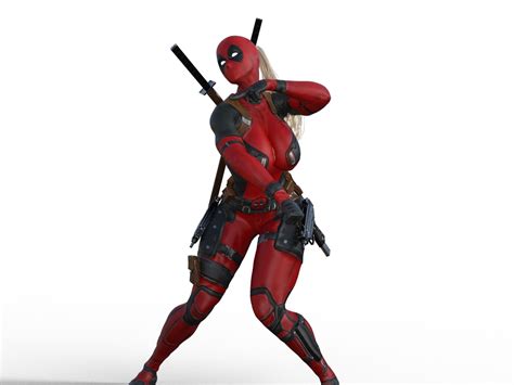 Stl File Deadpool Girl Posing 👧 ・template To Download And 3d Print・cults