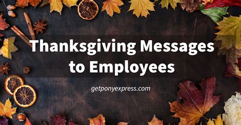 25 Thanksgiving Messages to Employees