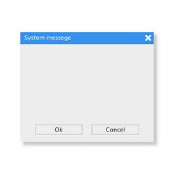 Critical Error System Message Window Old Style Vector Image