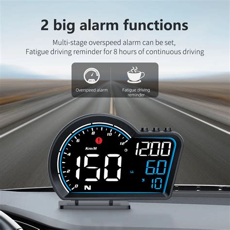 자동차 전자기기 Hud 헤드업 디스플레이 게이지 F12 자동차 Hud 헤드 업 디스플레이 Obd2 Gps Lcd 터치 스크린