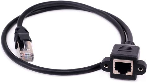 Adzmozi® Ethernet Extension Cable [0 5 Meter] 0 6m Rj45 Male To Female