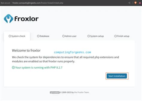 Install Froxlor Server Management On Debian 12 Bookworm ComputingForGeeks