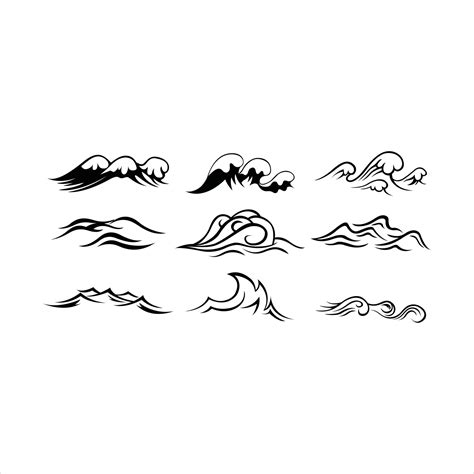 Waves Symbol Illustration Design 20122041 Vector Art At Vecteezy