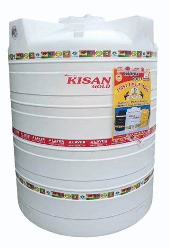 L White Four Layer Kisan Gold Water Tank At Rs Piece Tank For Water Storage In