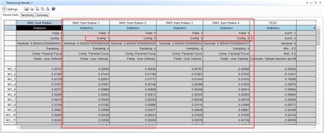 tolerance script saving monte carlo tolerance values for use in