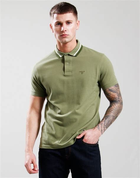 Barbour Otterburn Polo Shirt Olive Terraces Menswear