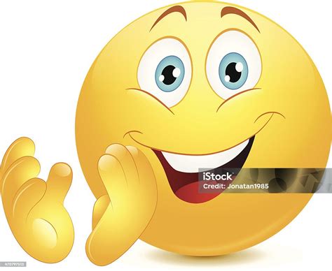 Emoticon Menunjukkan Jempol Ke Atas Ilustrasi Stok Unduh Gambar