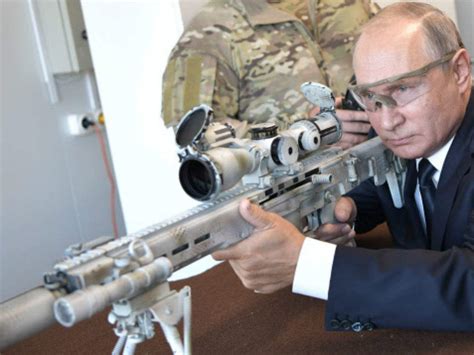 Putin Shows Off Sniper Skills Firing Kalashnikov Rifle English Newshunt