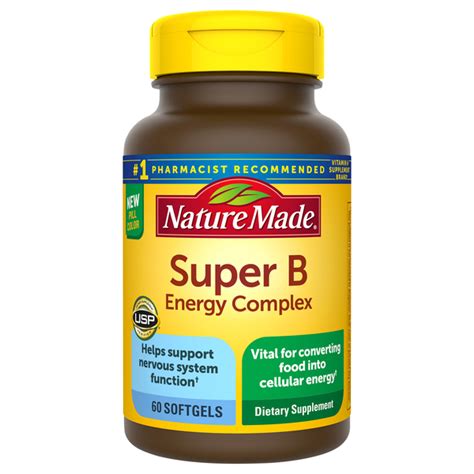 Save On Nature Made Super B Energy Complex Dietary Supplement Softgels