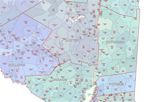 Ny Zip Codes With Cities Counties Your Vector