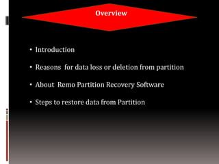Partition Recovery PPTX