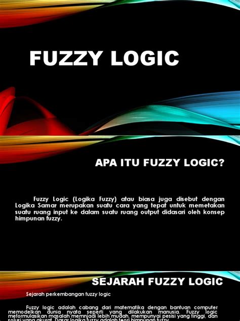 Fuzzy Logic Pdf Metode And Bahan Ajar Komputer