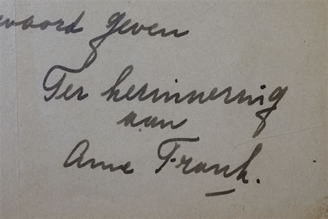 Handwritten Poem Signed By Anne Frank Smashes Auction Estimate The Blade