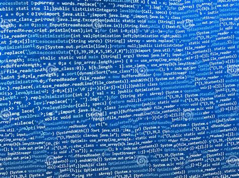 Programming Coding Source Code Screen Stock Illustration