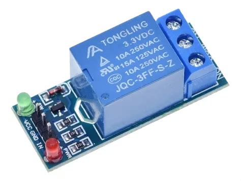 Módulo Relé 1 Canal Arduino Raspberry 33v Microcontrolador