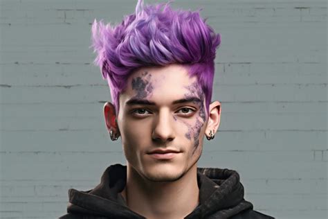 Xxxtentacion White Hair Face Tattoo