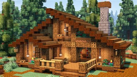 Minecraft Small Log Cabins Small Wooden House Minecraft Minecraft
