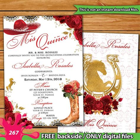 Free Printable Charro Invitation Template Free Templates Printable
