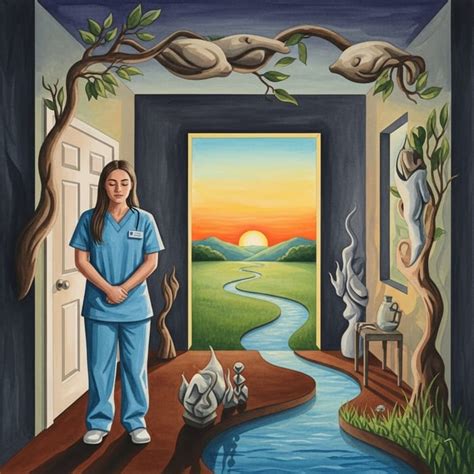 Death Doula Services Surrealistic End Of Life Watercolor Ai Art